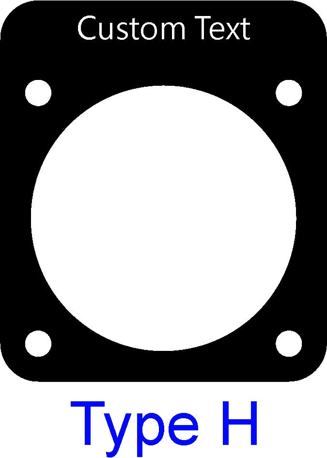 Custom Engraved Labels for Panel Connectors **text Above Connectors ...