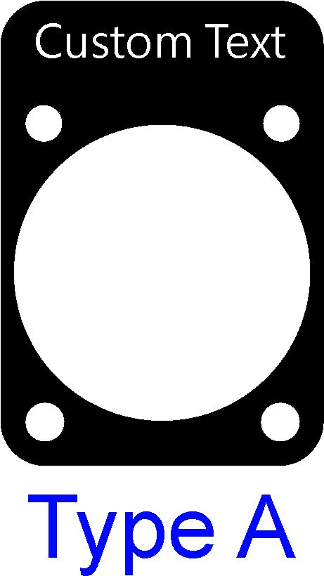 Custom Engraved Labels for Panel Connectors **text Above Connectors ...