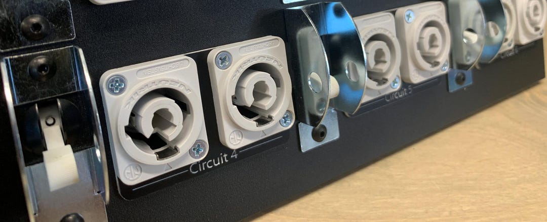 Custom Engraved Labels for Panel Connectors **text Below Connectors ...