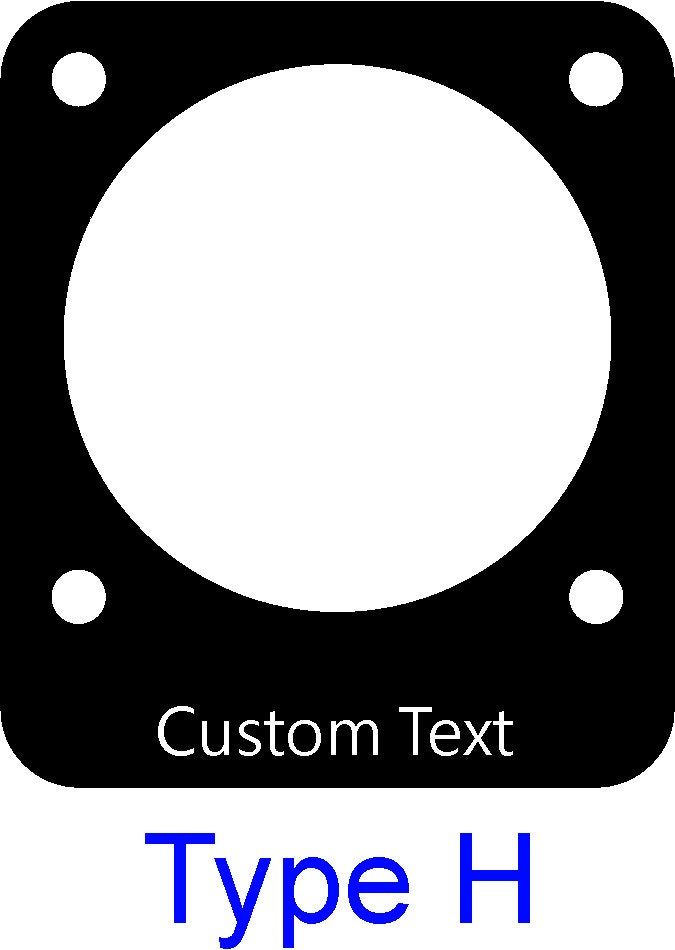 Custom Engraved Labels for Panel Connectors text Below Connectors - Etsy