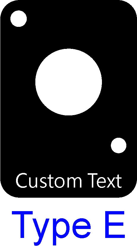 Custom Engraved Labels for Panel Connectors text Below Connectors - Etsy