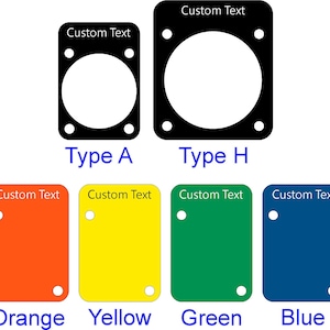Custom Engraved Labels for Panel Connectors **text Above Connectors ...