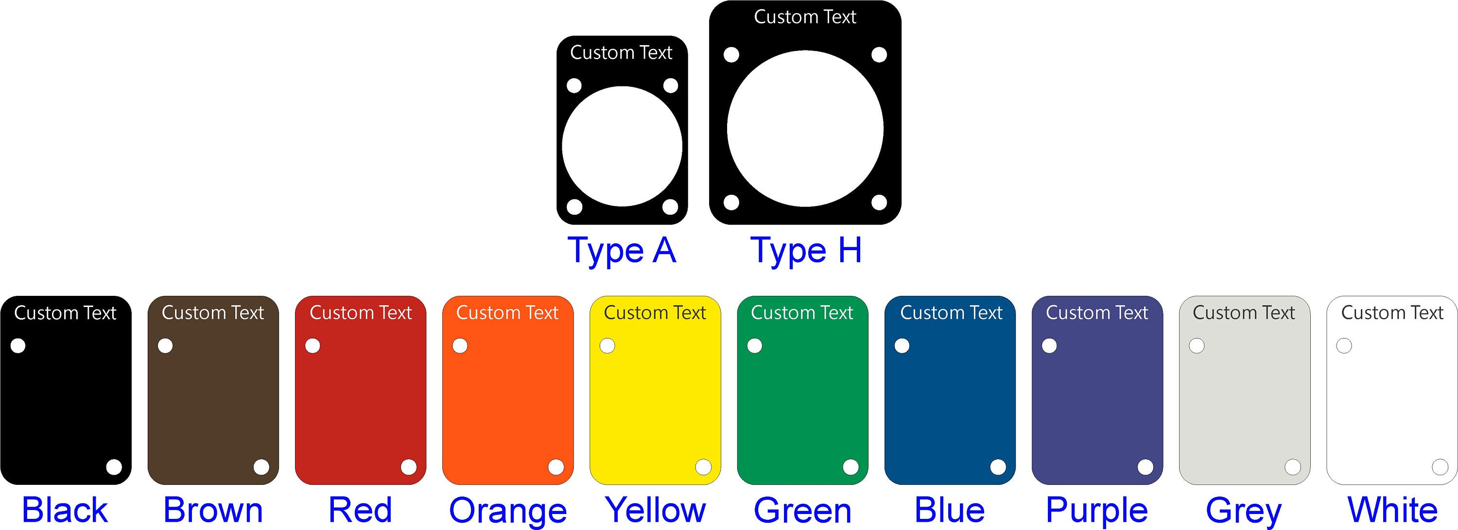 Custom Engraved Labels for Panel Connectors **text Above Connectors ...