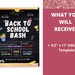 Back to School Bash Flyer | Editable Canva Template | School Event Post ...
