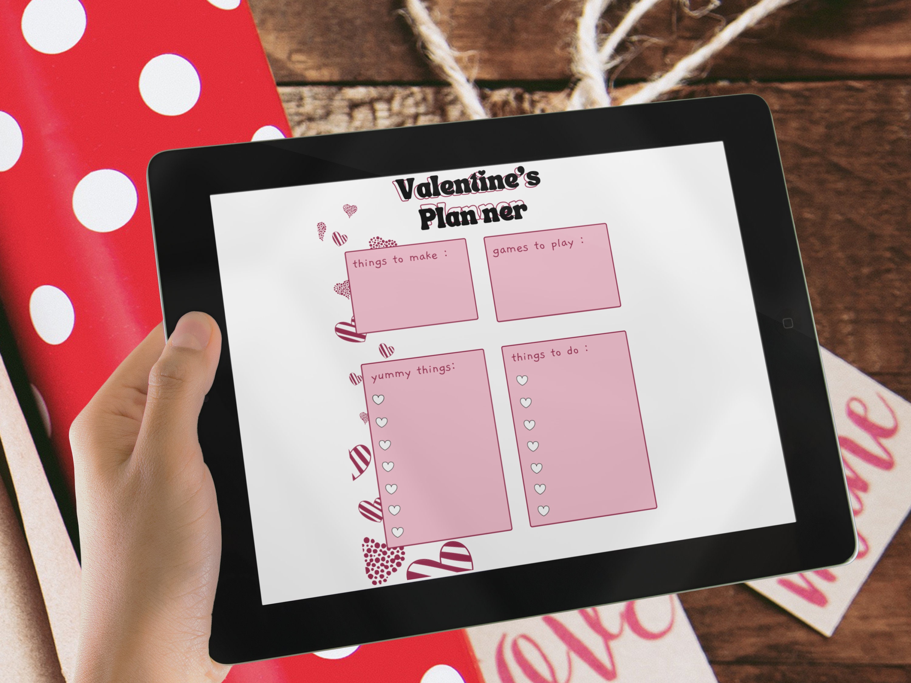 Valentine's Day Printable Planner - Party Planner, February Calendar ...