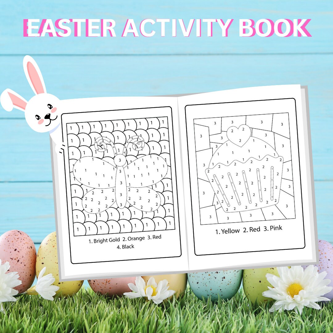 Easter Activity Book, Kids Coloring Pages, Games (printable Pages ...