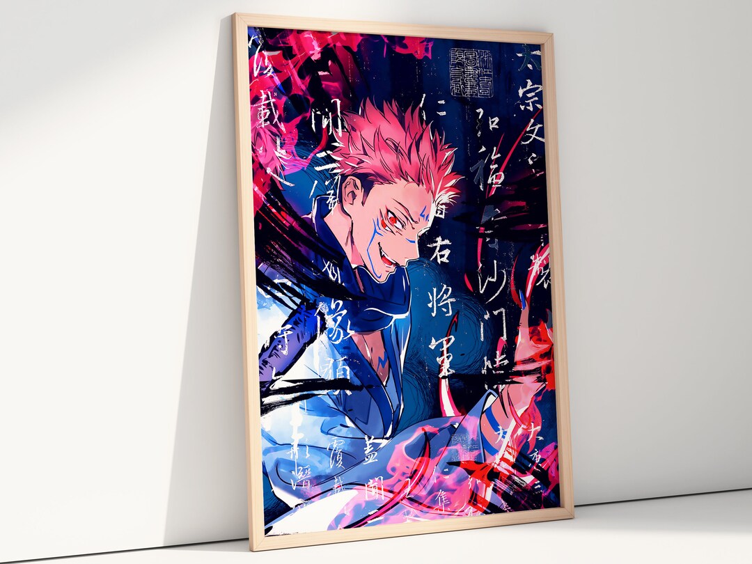 Jujutsu Kaisen Poster, JJK Sukuna Anime Poster, Anime Gift for JJK Fan ...