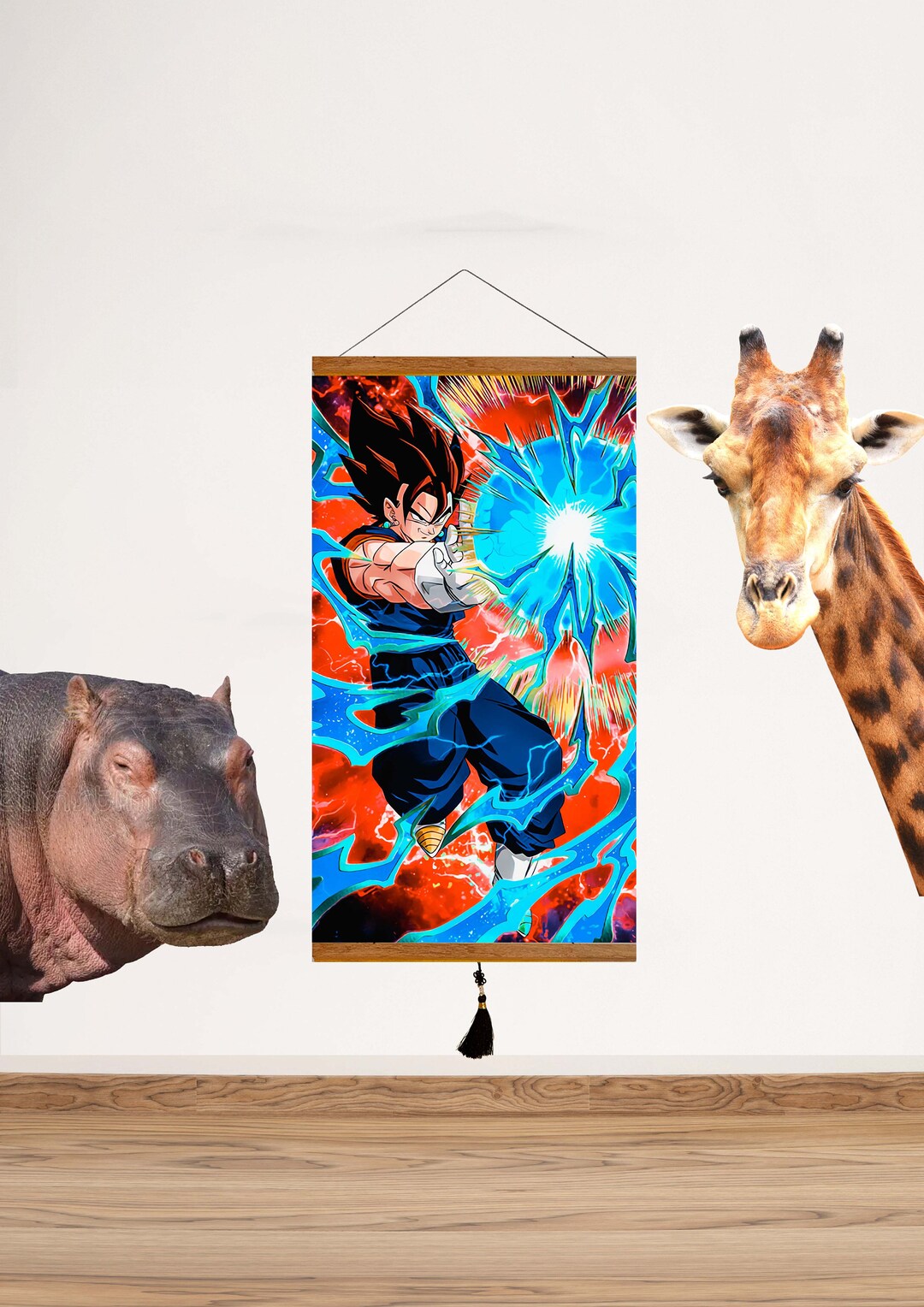 Vegito DBZ Anime Canvas Art Poster Manga Fan Art Goku Saiyan Ready to ...