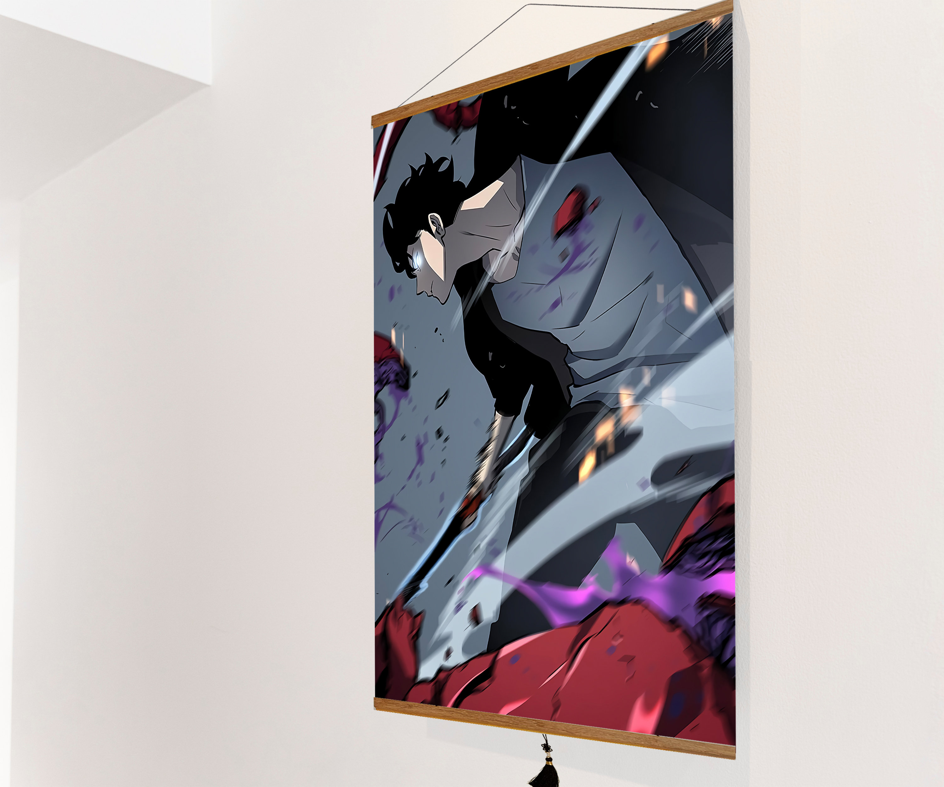 Solo Leveling Poster, Solo Leveling Korean Manhwa Anime, Sung Jin Woo ...