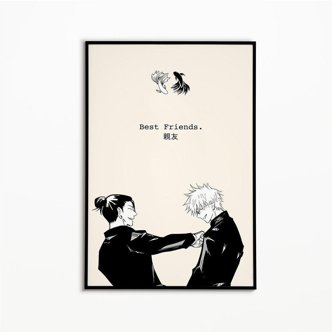 Jujutsu Kaisen Poster V2 Gojo and Geto Anime Print JJK Manga Artwork ...