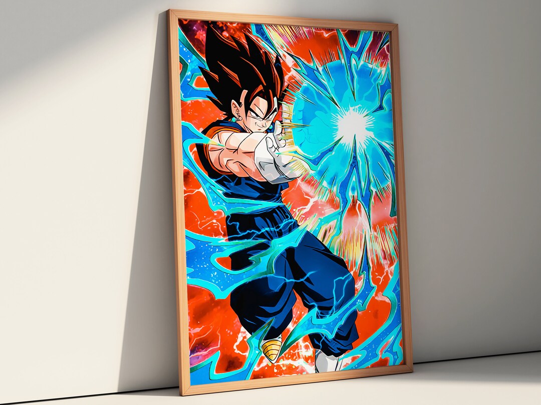 Dragon Ball Poster, Vegito/vegetto Anime Fan Art, Gift for Dragon Ball ...