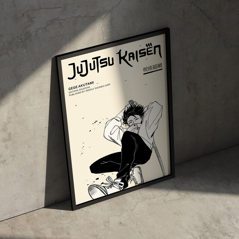 Yuta Okkotsu Poster, Jujutsu Kaisen Anime Print, JJK Manga Panel Art ...