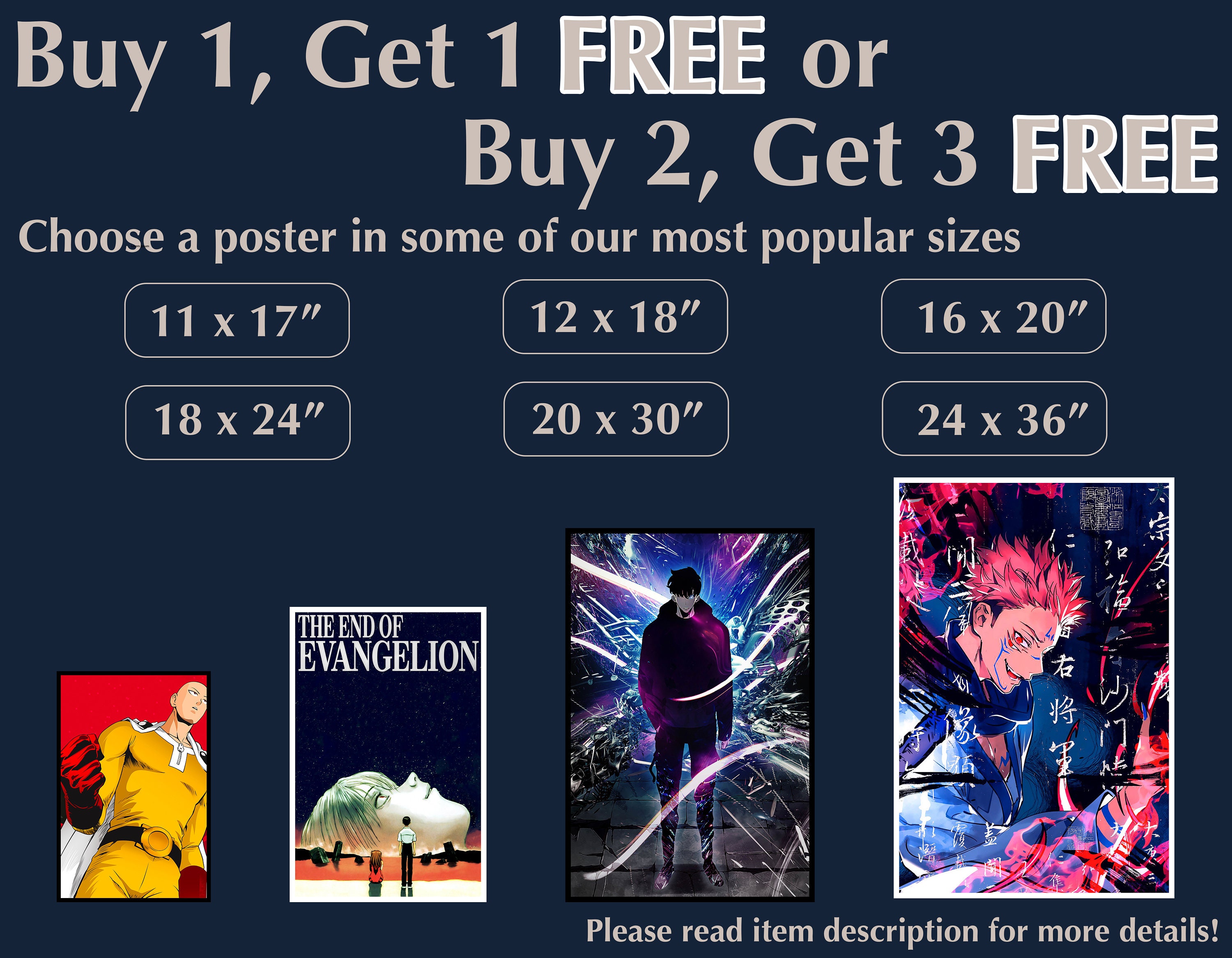 Jujutsu Kaisen Poster, Sukuna Ryomen, JJK Framed Poster, Gift for Anime ...