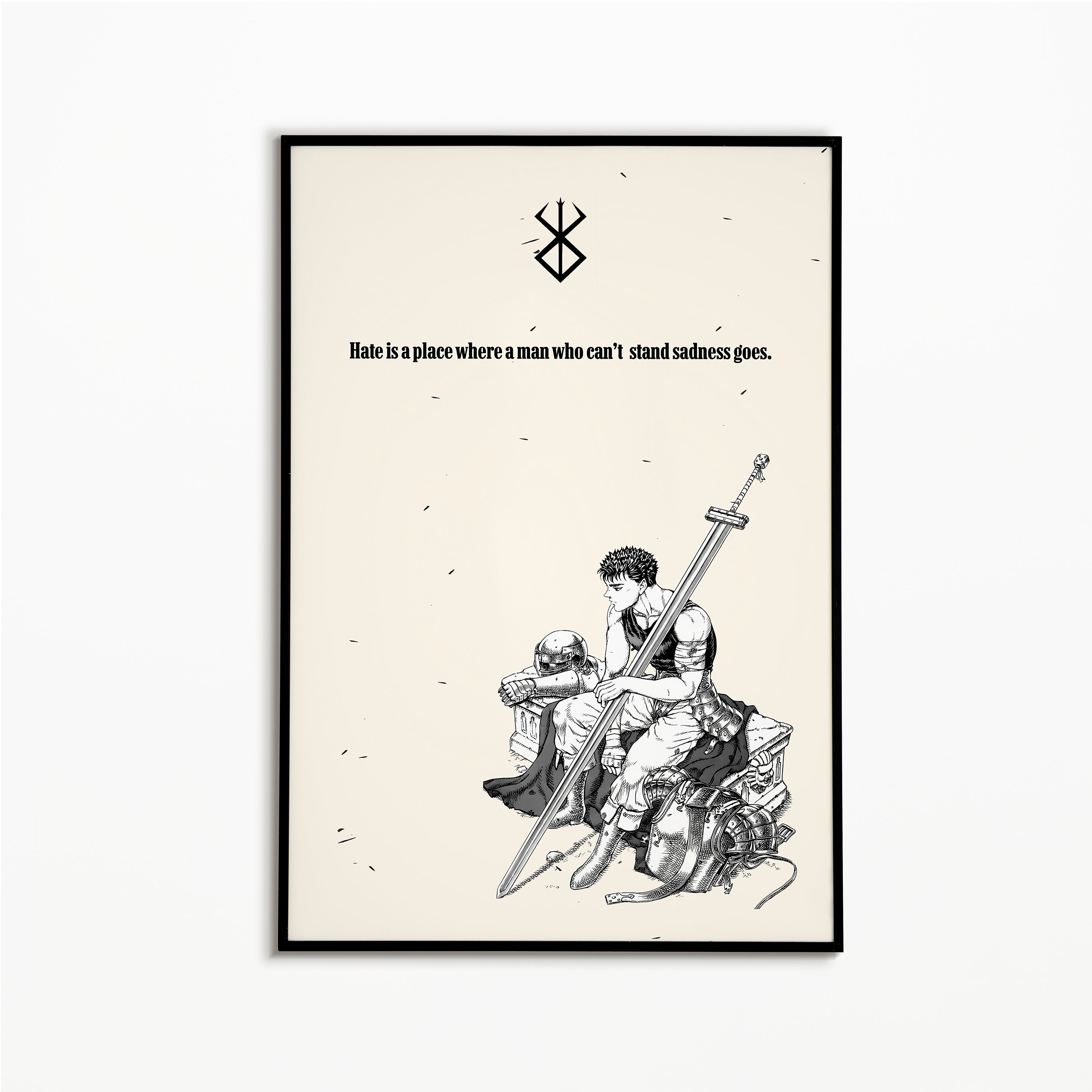 Berserk Poster V2 Guts Anime Artwork Berserk Manga Wall Decor ...