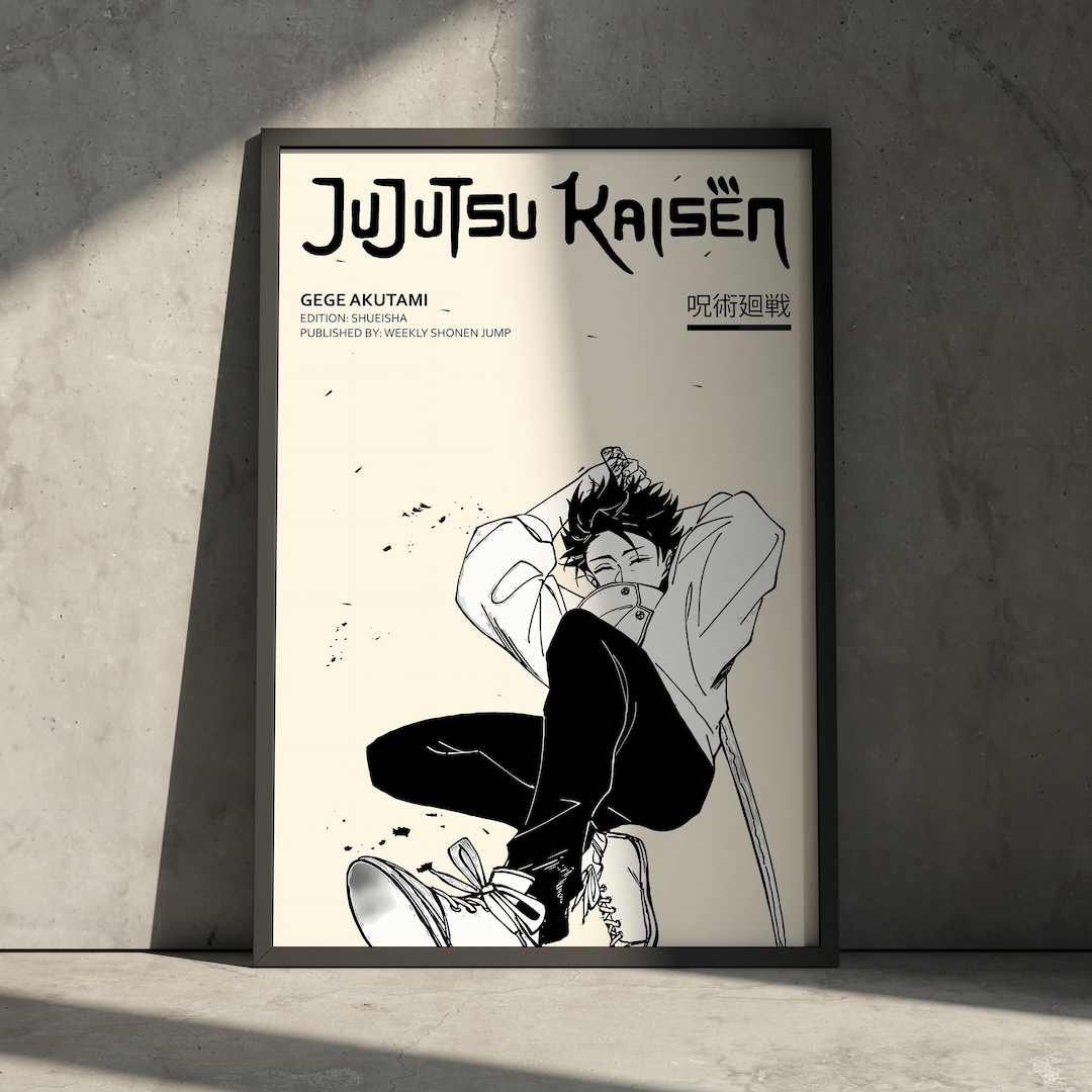 Yuta Okkotsu Poster, Jujutsu Kaisen Anime Print, JJK Manga Panel Art ...