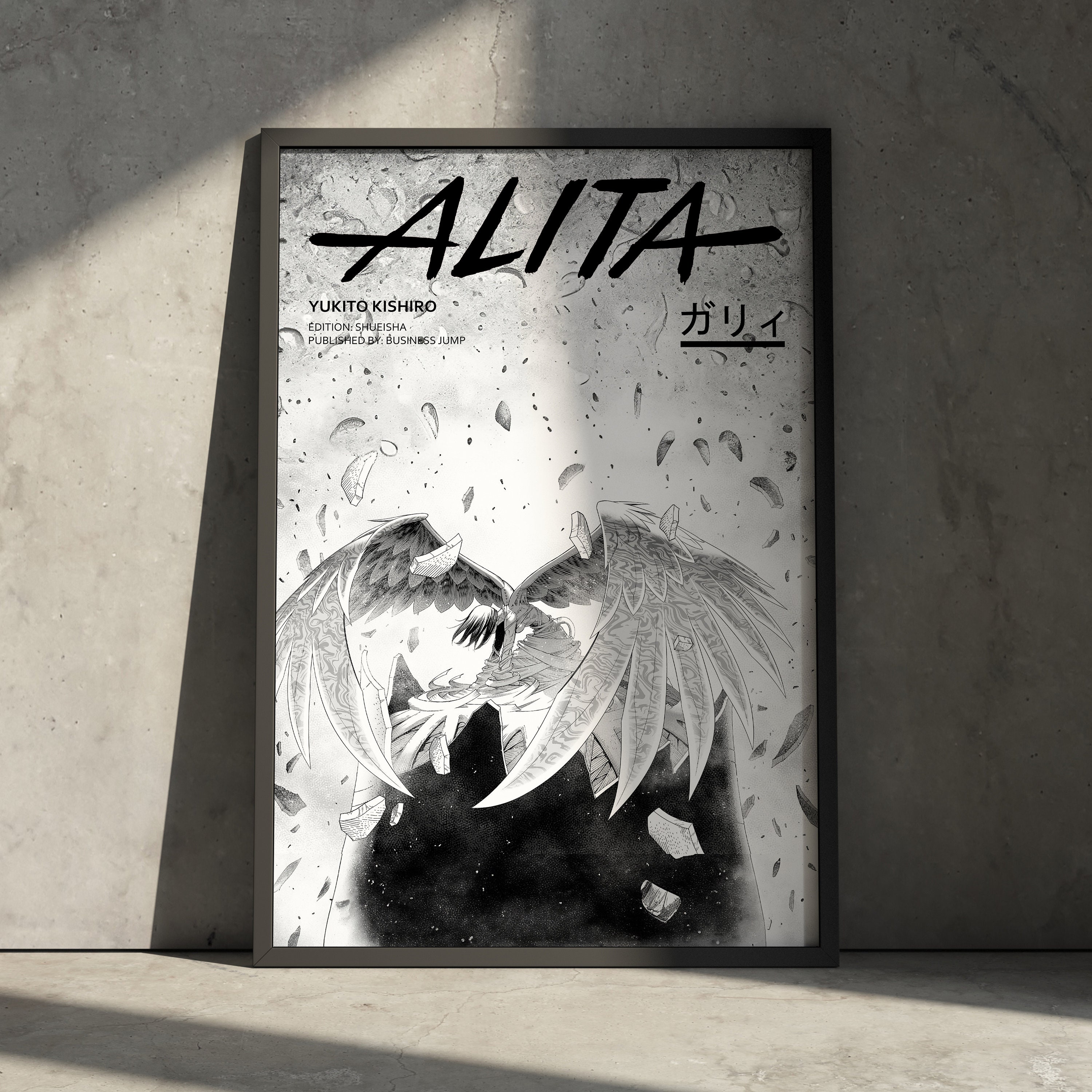 Battle Angel Alita Poster V2 Cyberpunk Anime Series Art Print Dystopian ...