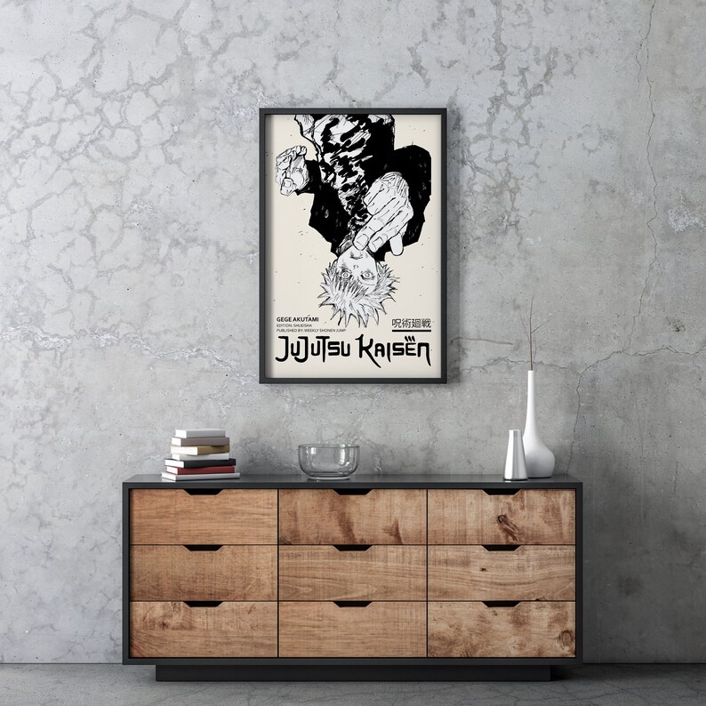 Jujutsu Kaisen Poster, Gojo Anime Poster Print From JJK, Trendy Retro ...