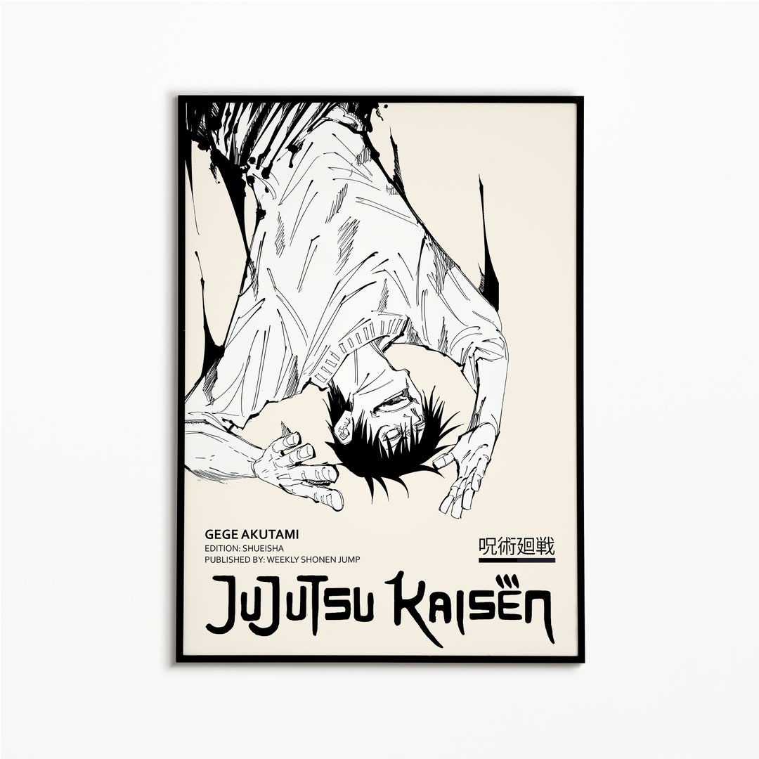 Jujutsu Kaisen Poster V2 Anime Art Print JJK Toji Fushiguro Manga ...