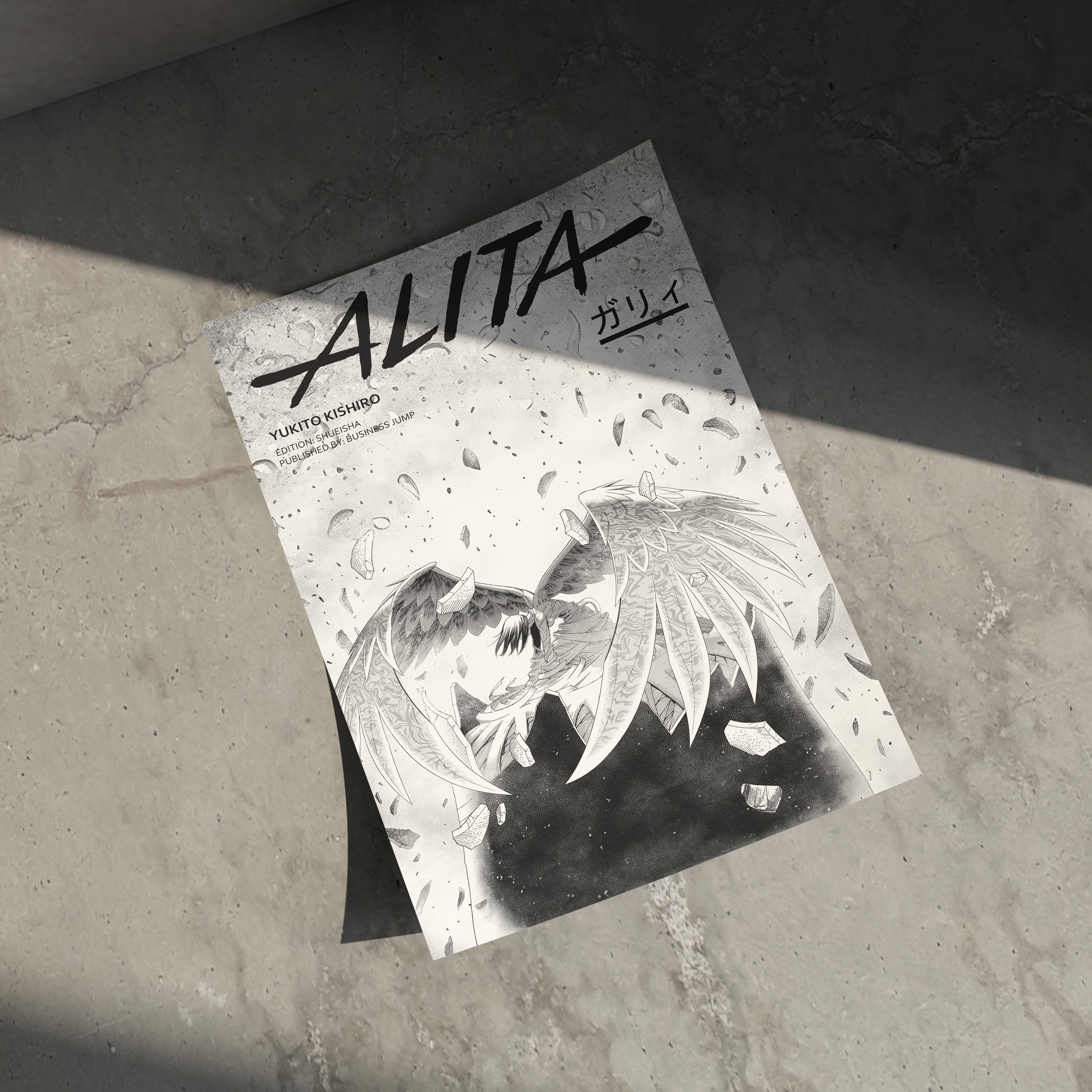 Battle Angel Alita Poster V2 Cyberpunk Anime Series Art Print Dystopian ...