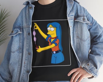 Smeared Marge the Simpsons T-shirt - Etsy