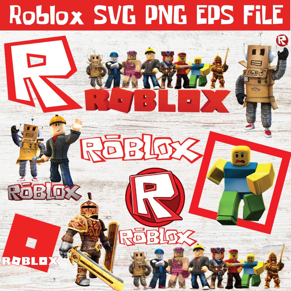 Roblox Svg Bundle,roblox Font,roblox Digital Download Image,roblox ...