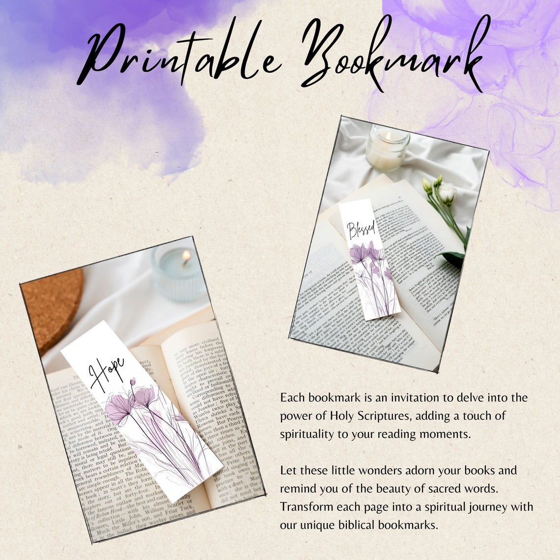 5 Bookmarks Love-faith-hope-blessed-prayed to Print Biblical Verses ...