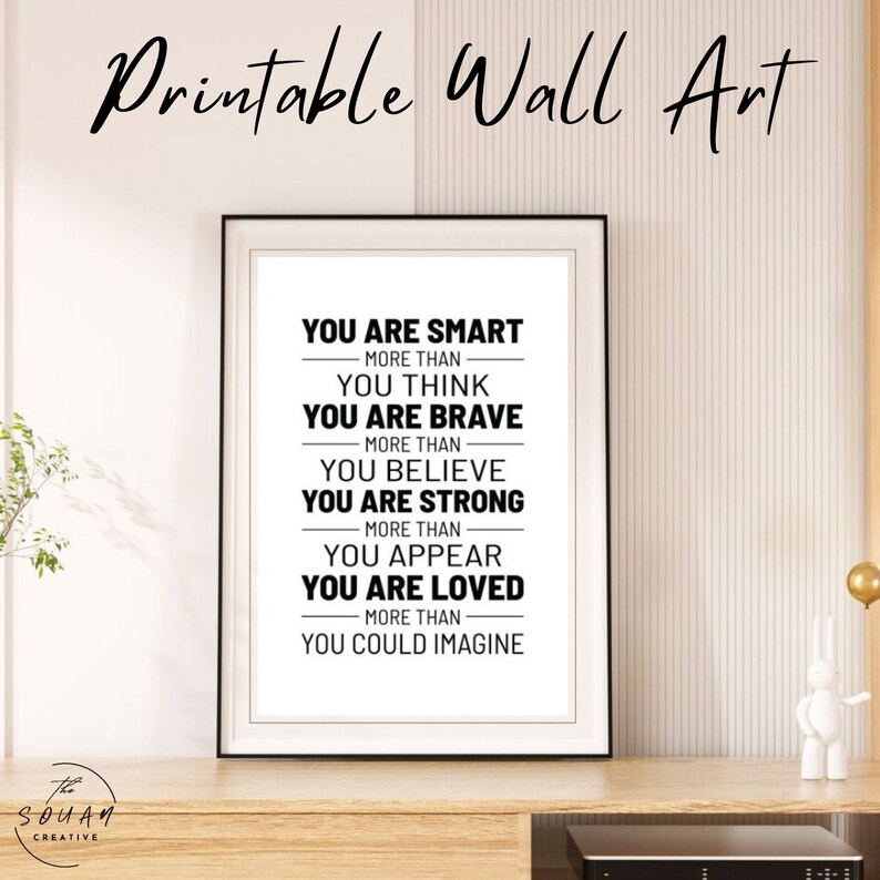 Printable Affirmation Poster - Motivational Poster, Perseverance Poster ...