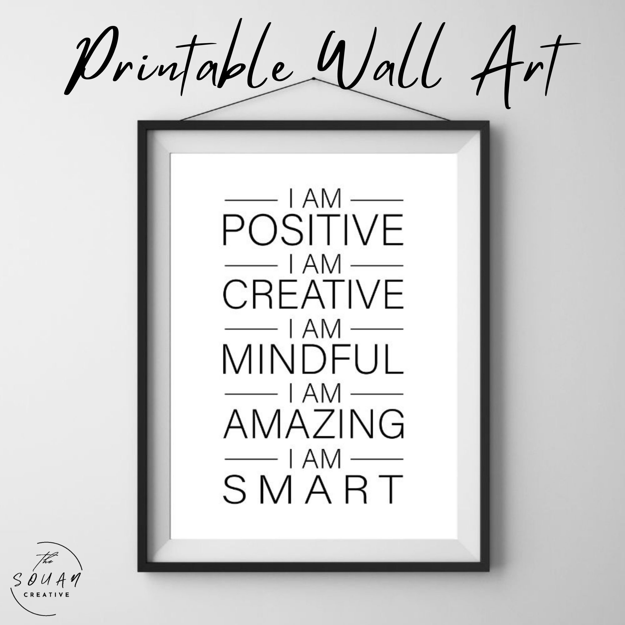 Printable Affirmation Poster Motivational Poster, Perseverance Poster ...