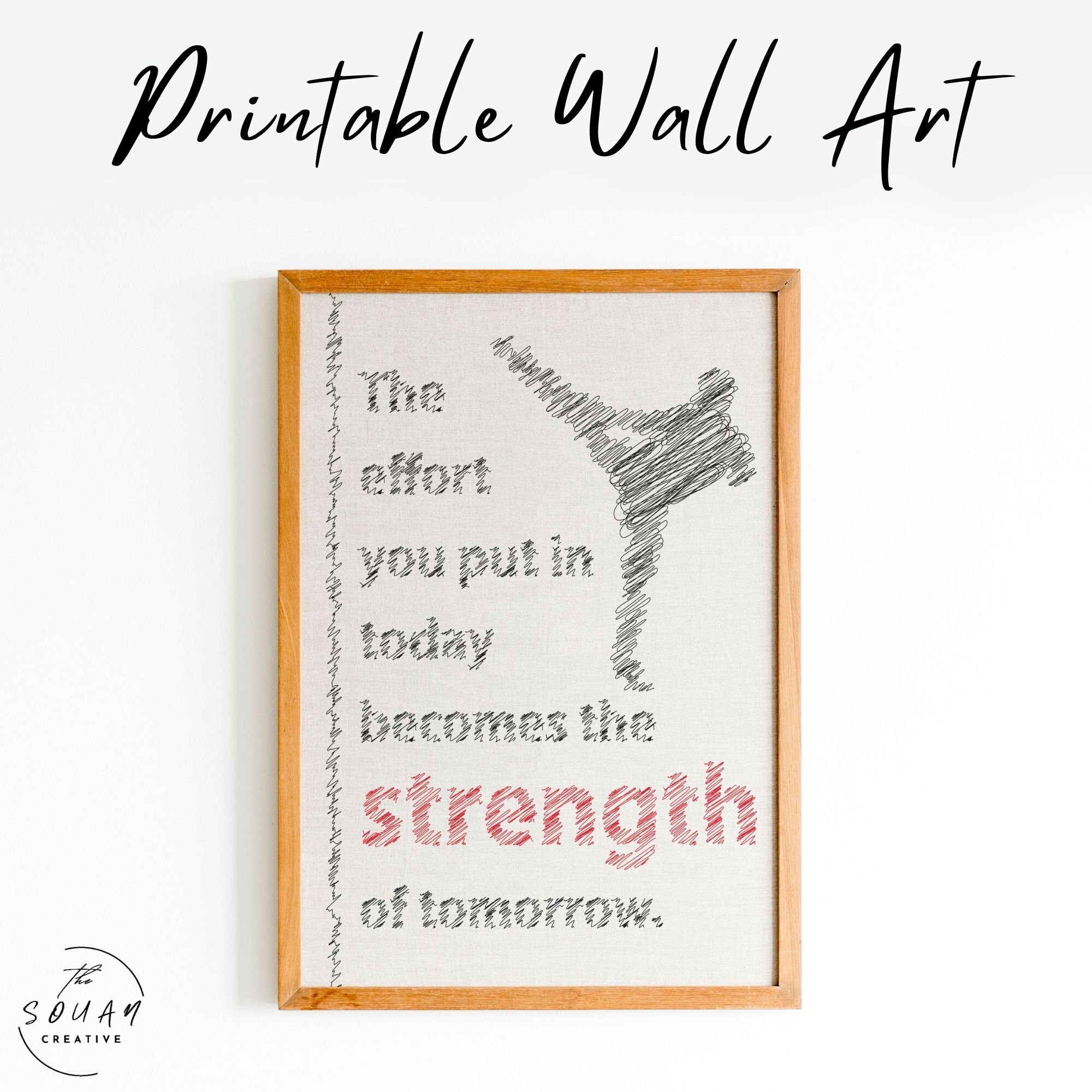 Printable Wire Strength Poster - Motivational Poster, Perseverance ...