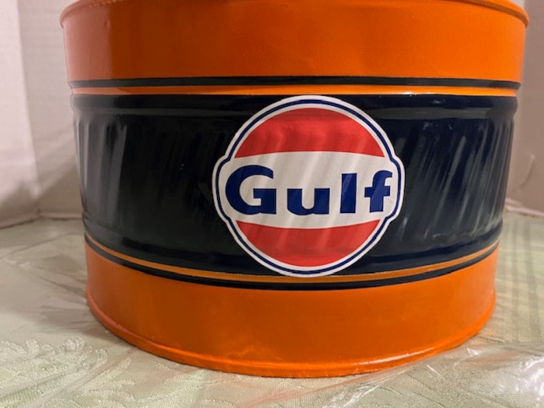 GULF Vintage GAS Kerosene CAN Station Coal Oil 2-3 Gallon Motor Decal 3 ...