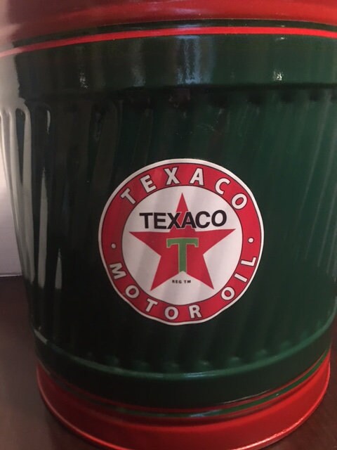 TEXACO Vintage GAS Kerosene CAN Station Coal Oil 5 Gallon Motor Decal ...
