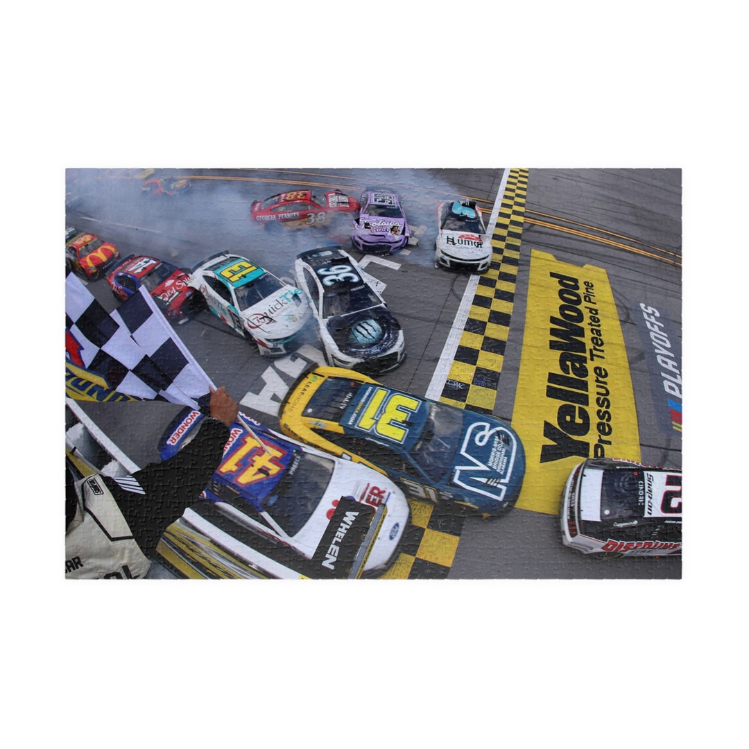 NASCAR Talladega Finish Jigsaw Puzzles Adults Kids 1000 Piece Racing ...