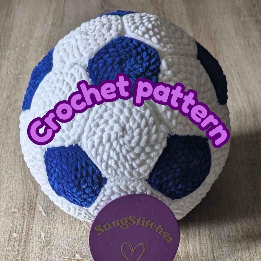 Plush Football Crochet Pattern - Not a Physical Item - DIGITAL FILE for ...
