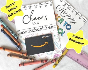 Printable Teacher Gift Card Holder, Back to School Gift Card, Teacher ...