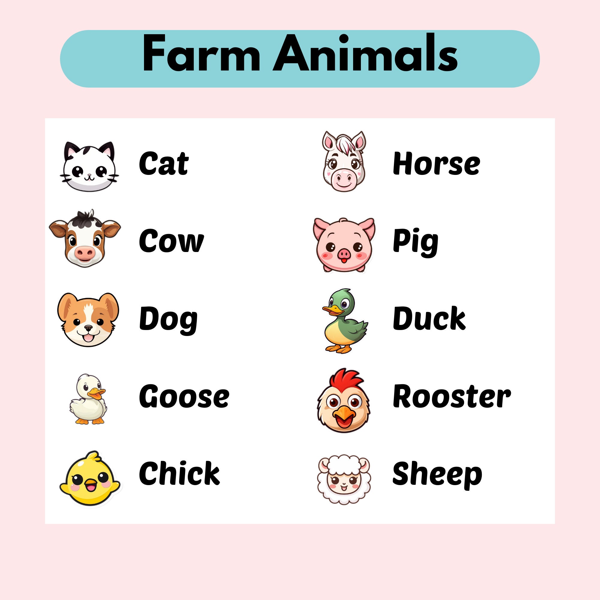 Daycare Farm Animal Name Sticker Boy Daycare Starter Kit Girl Name ...