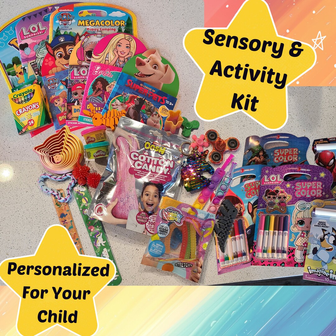 Kid Activity Box Fidget Sensory Set Anxiety Kid Sensory Toy Kit ...