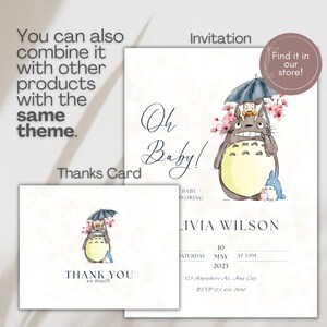 Digital Welcome Totoro, Baby Shower Welcome Sign, Girl Boho Shower ...