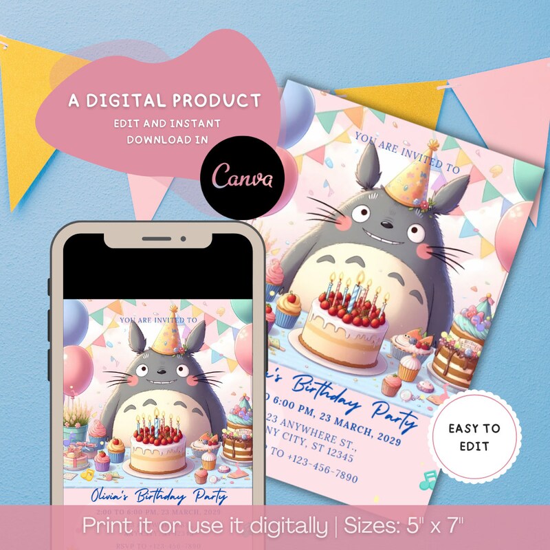 Totoro Card - Etsy UK