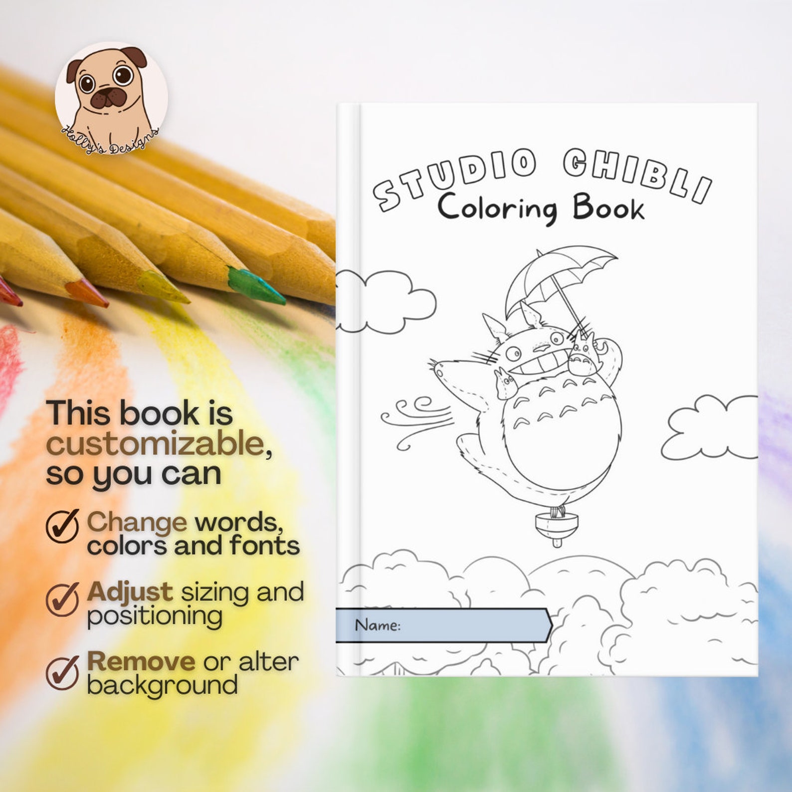 Editable, Coloring Pages Images for Kids, Coloring Book, Forest Spirit ...