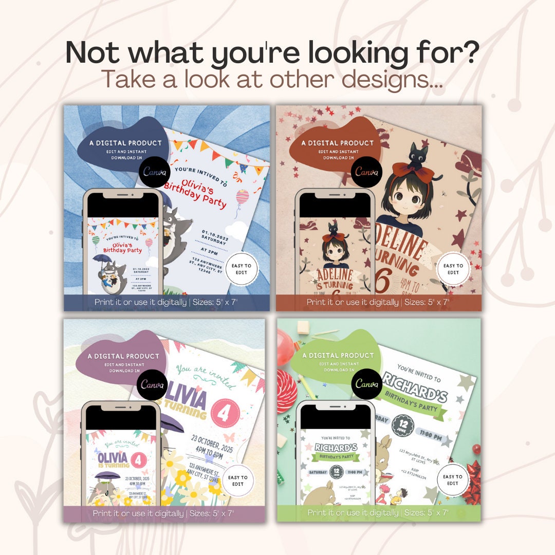 Editable, Kiki's Delivery, Baby Girl Shower Invitation, Printable ...