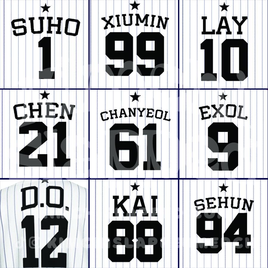 EXO Shirt, EXO Jersey, Kpop Shirt, Kpop Jersey, EXO Kpop Jersey, Exo ...