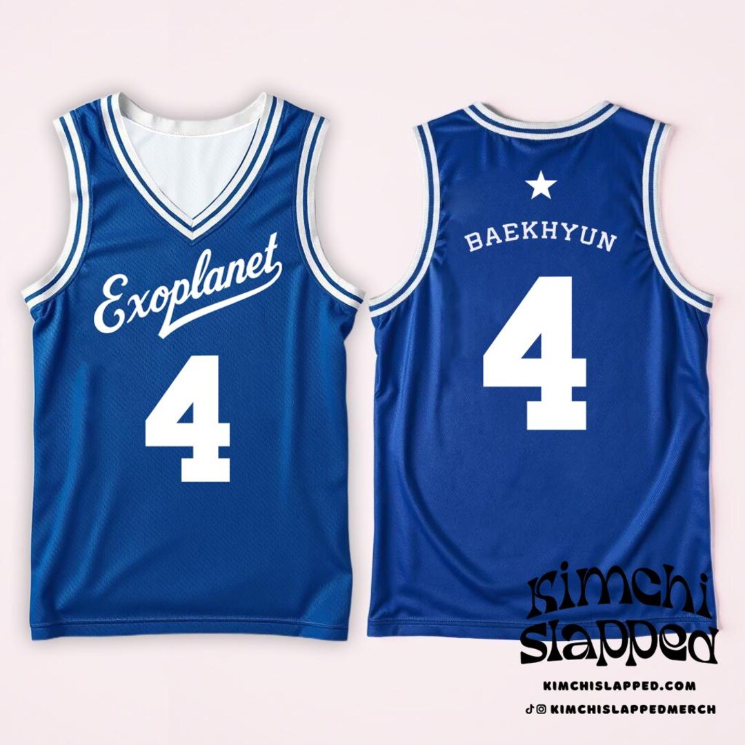 EXO Basketball Jersey, Exo Jersey, Baekhyun EXO Basketball Jersey ...