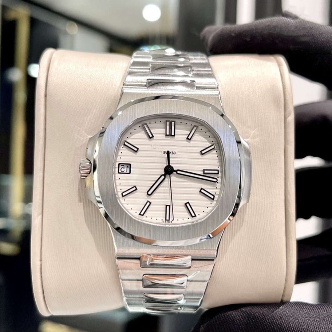 Patek Philippe Nautilus 5711 White Dial 41mm Watches, Stainless Steel ...