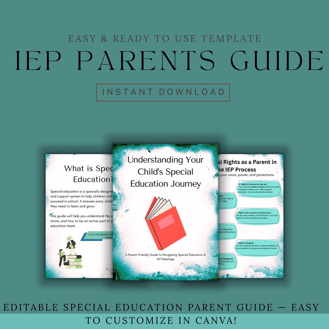 Editable Special Education Parent Guide - Canva Template - Etsy