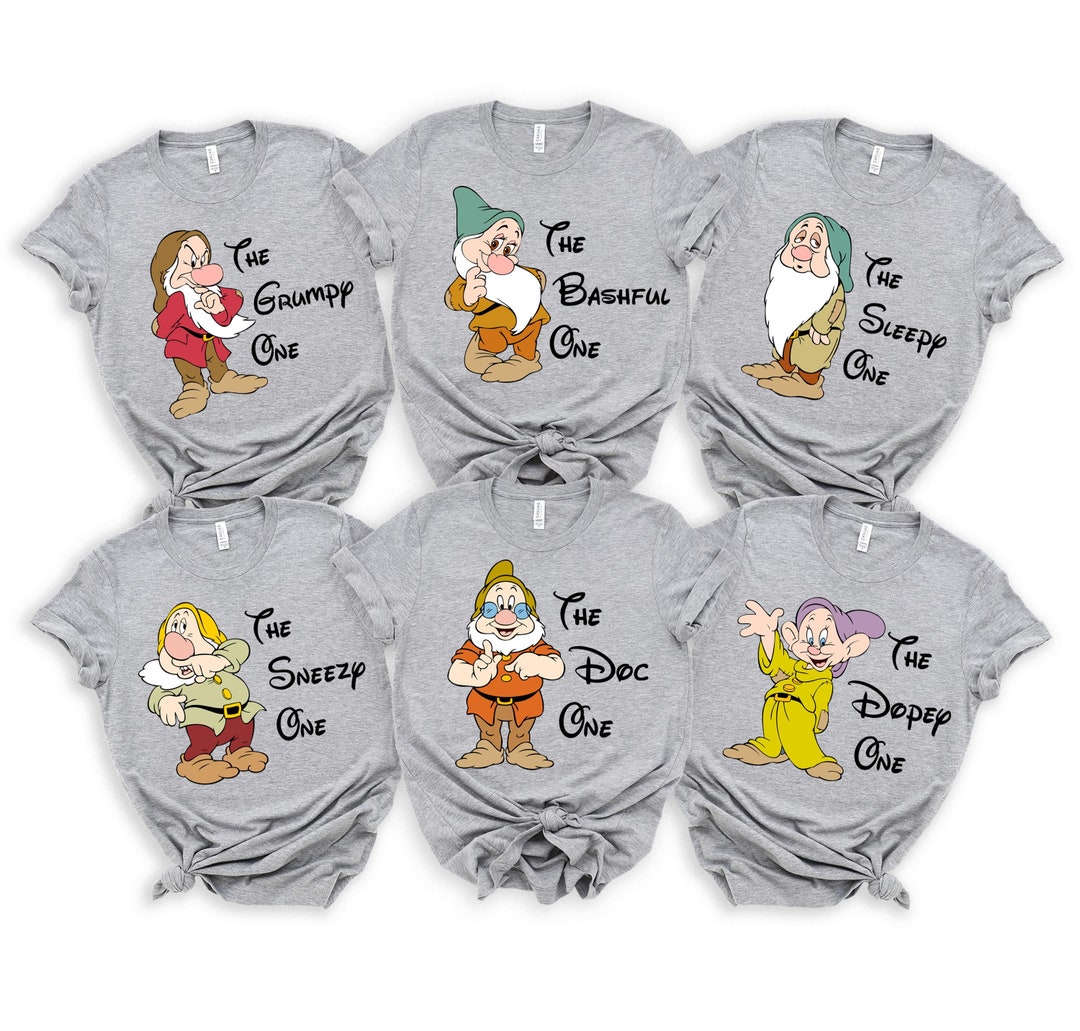 Seven Dwarfs Shirts, Seven Dwarfs, Disney Group Shirts, Snow White ...