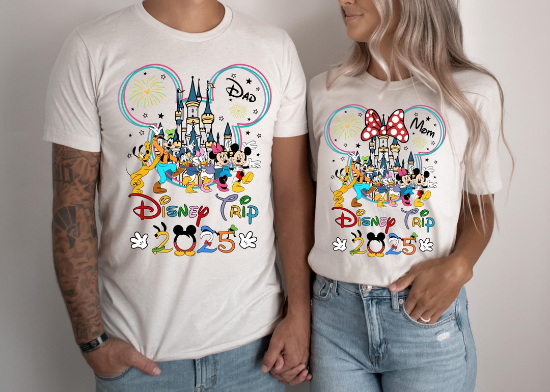 Disney Family Trip 2025 Shirt, Custom Disney Family Vacation, Disney Family Matching Trip Shirt ...