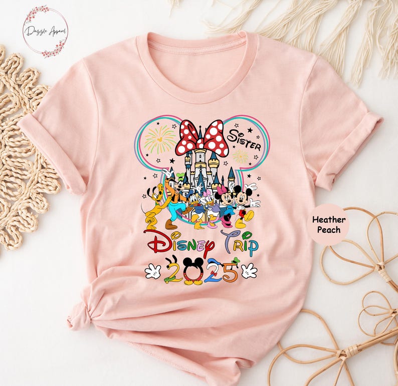 Disney Family Trip 2025 Shirt, Custom Disney Family Vacation, Disney Family Matching Trip Shirt ...