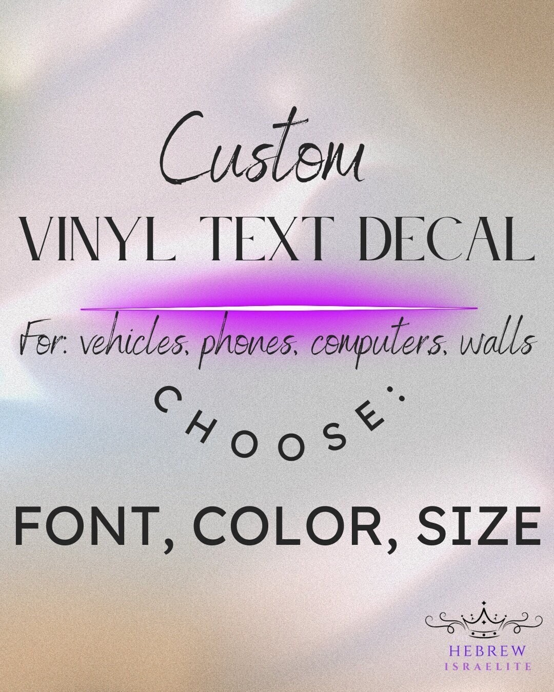 Custom Vinyl Decals - Etsy