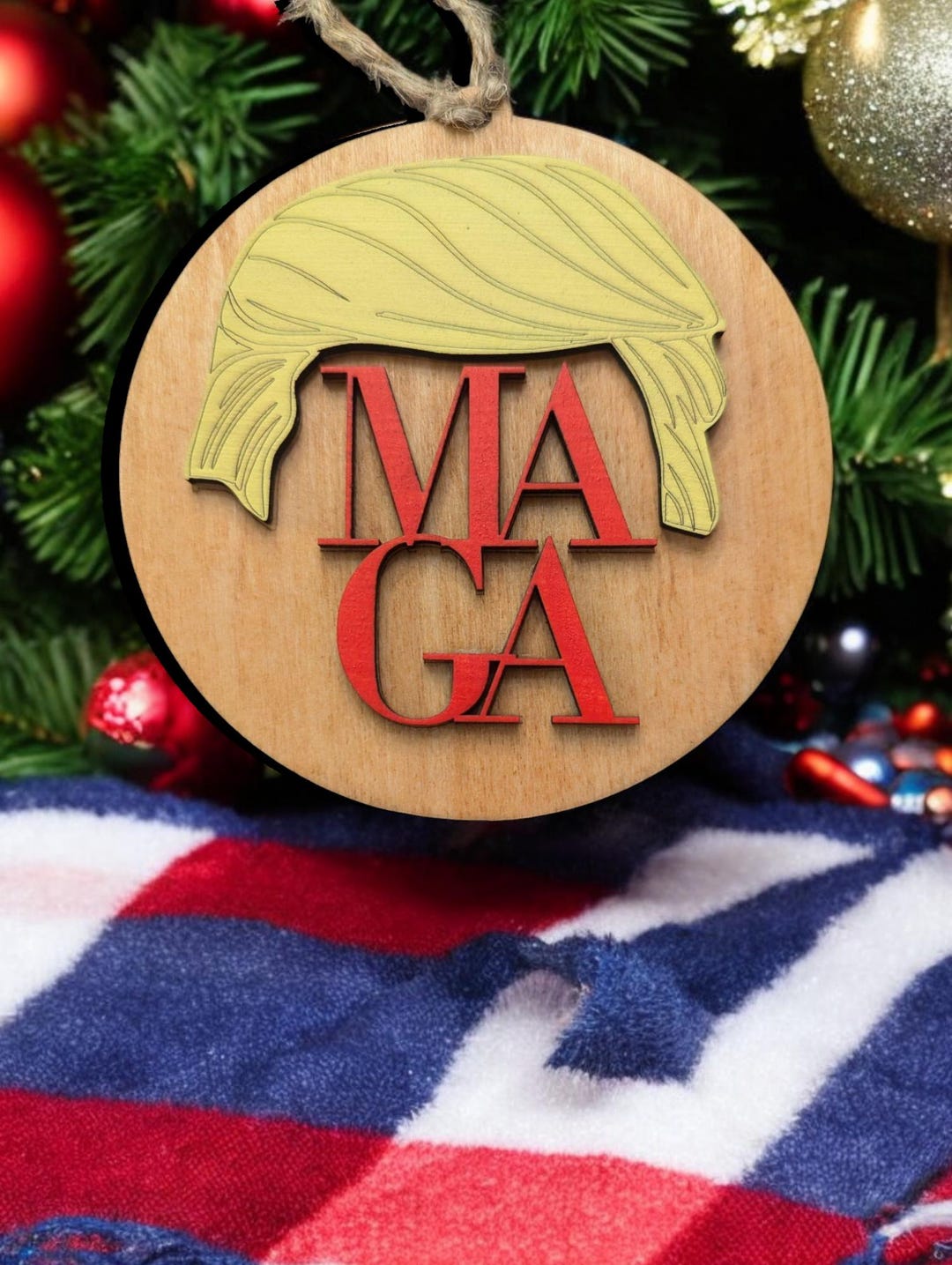 Trump MAGA Ornament, Trump Ornament, Donald Trump Christmas Ornaments ...