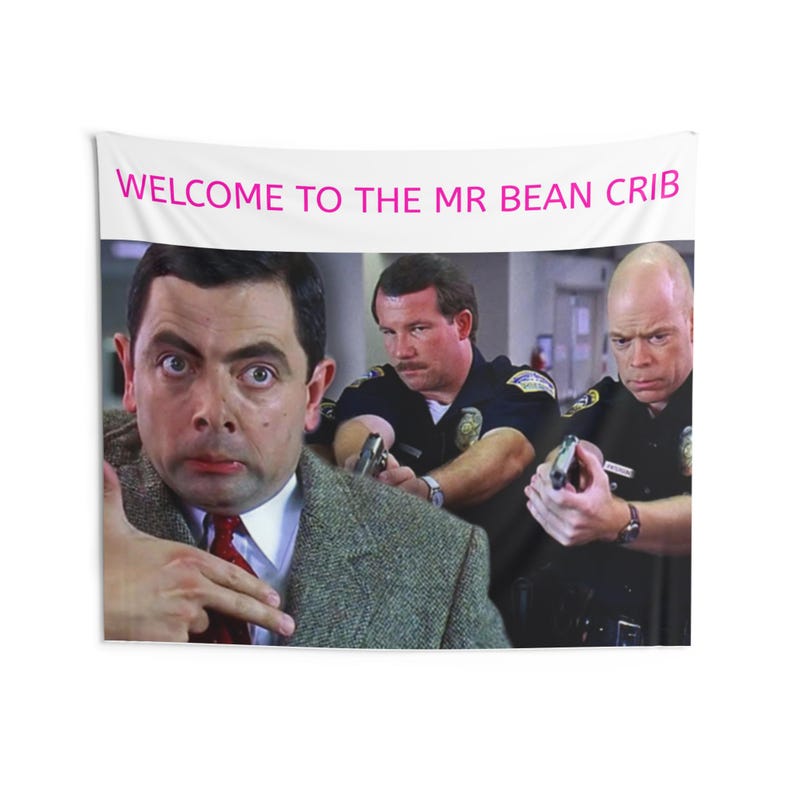 Mr Bean Flag Tapestry Wall Hanging Decor, Home Bedroom Living Room Dorm ...